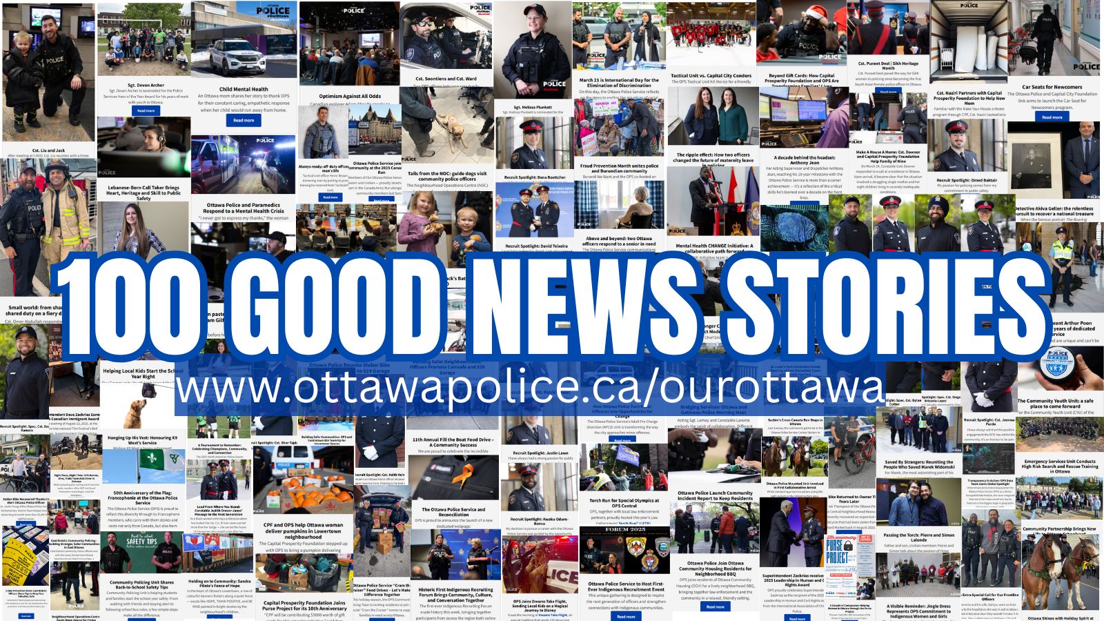 Positive Impact: 100 Good News Stories - Ottawa Police Service