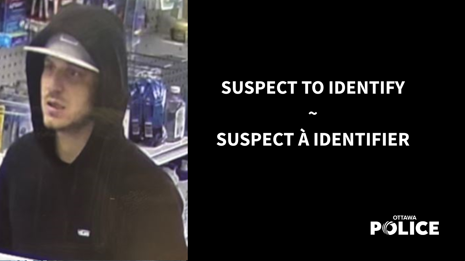 Suspect à identifier à la suite d’une tentative de braquage d’un ...