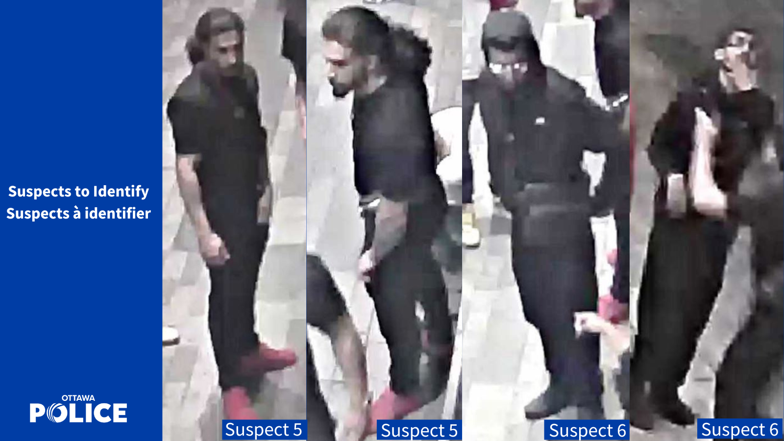 Multiple suspects to identify in a robbery incident - Ottawa Police Service