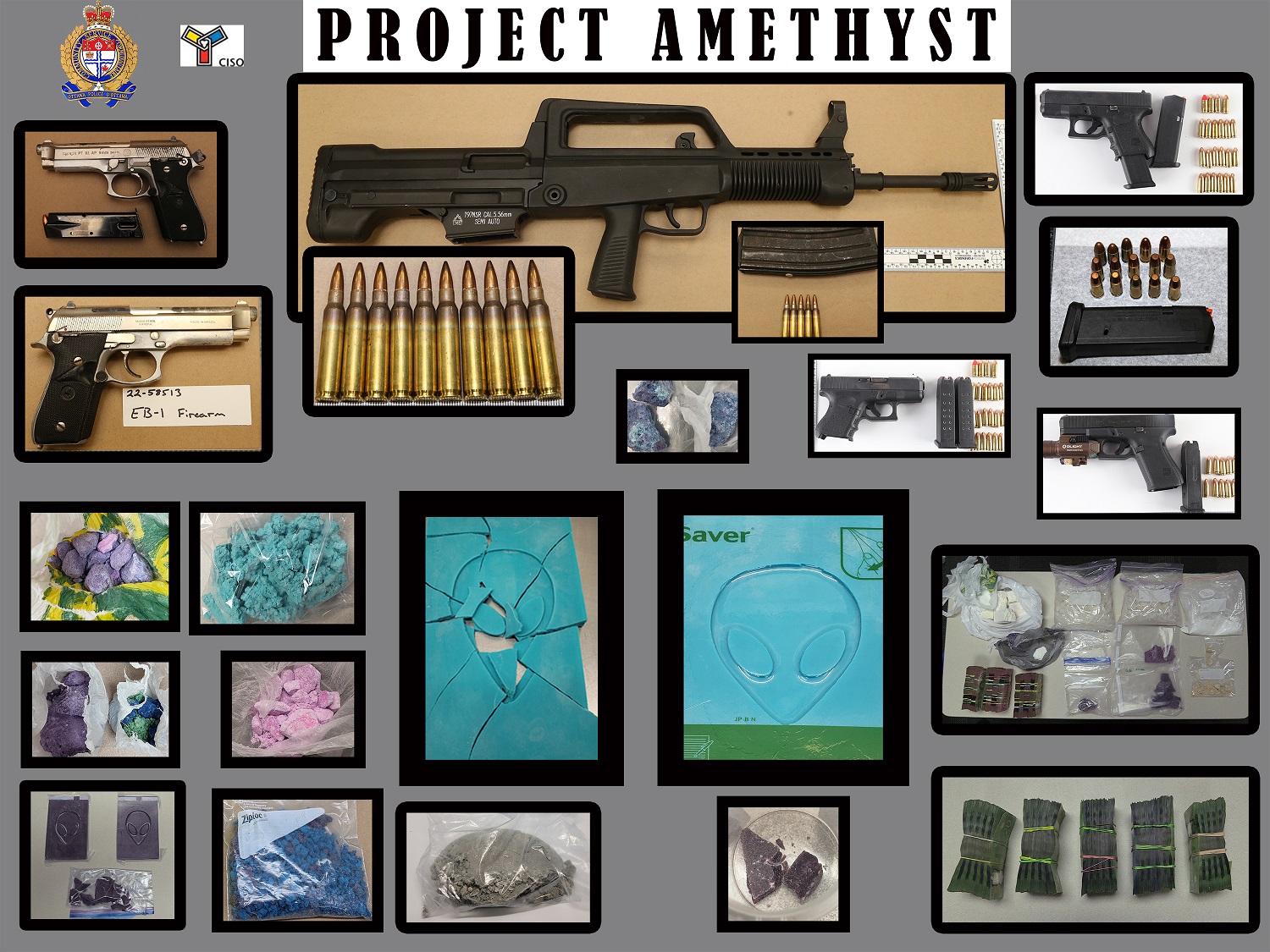 Project Amethyst: Nine Crime Guns, 2.5 kg of Fentanyl, Methamphetamine seized - Ottawa Police ...